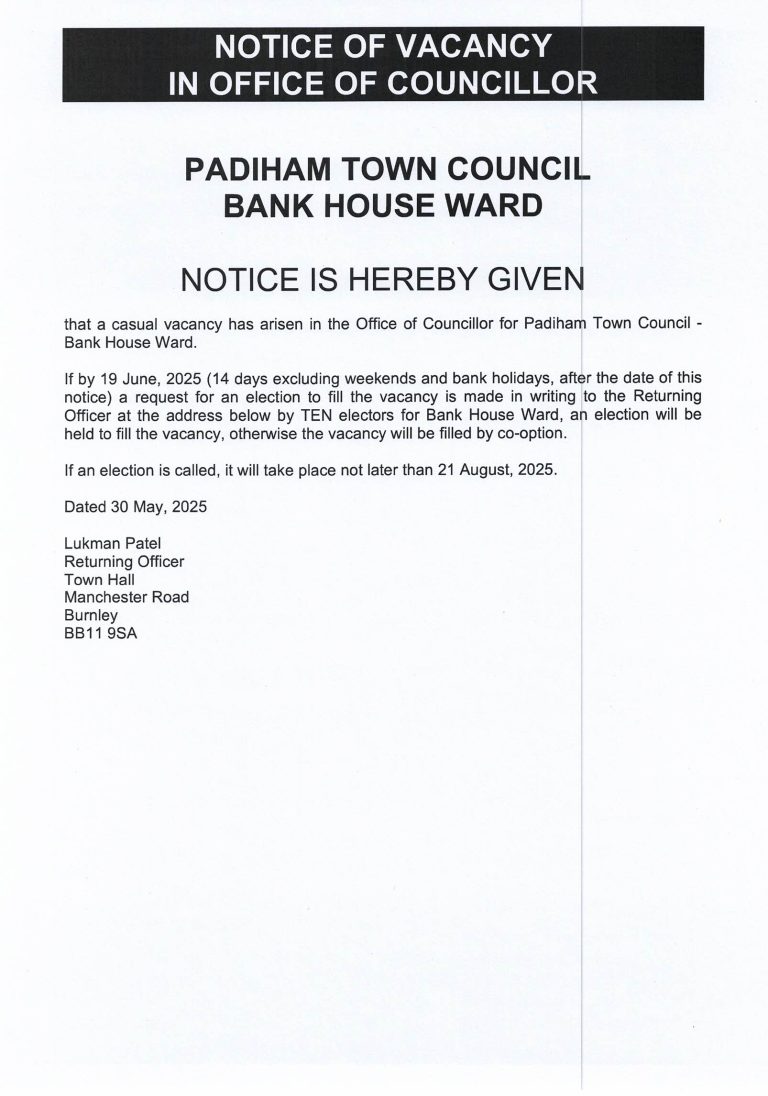 Events – Padiham Town Council