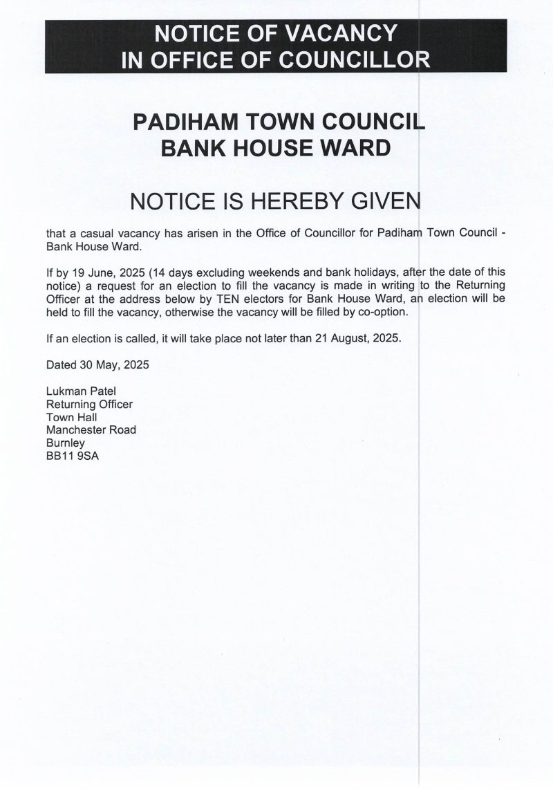 Events – Padiham Town Council